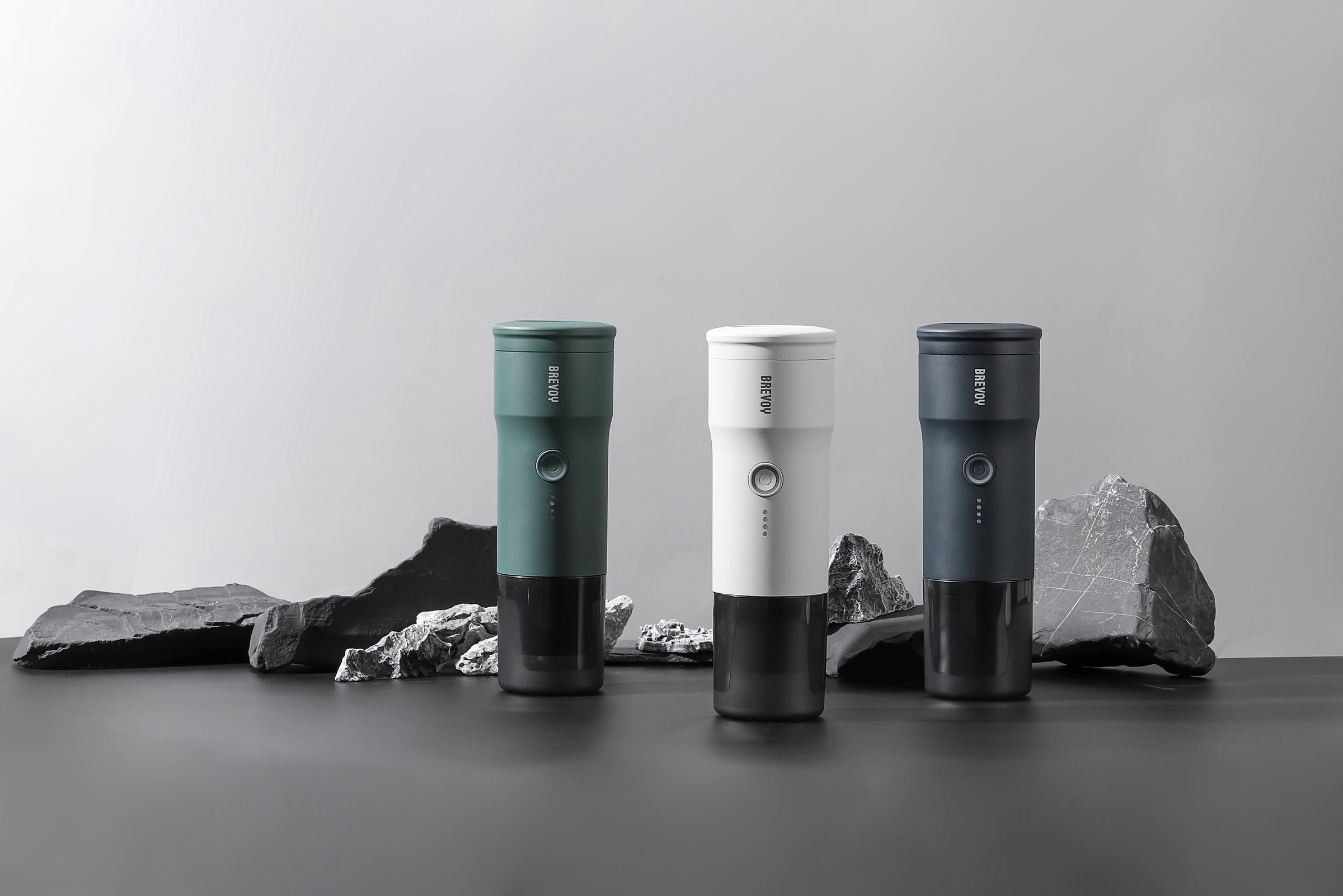 Brevoy | Portable Espresso Machine | Self-Heating Travel Coffee Maker ...