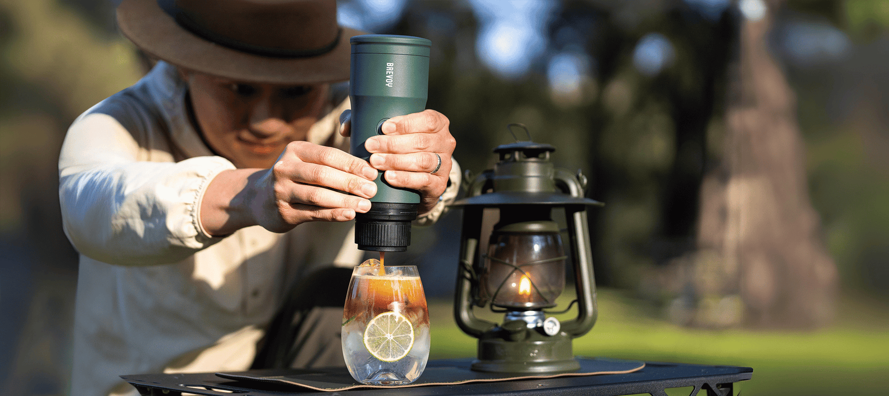 Brevoy | Portable Espresso Machine | Self-Heating Travel Coffee Maker ...