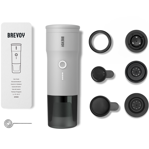 Portable Espresso Maker - Lunar White – BREVOY